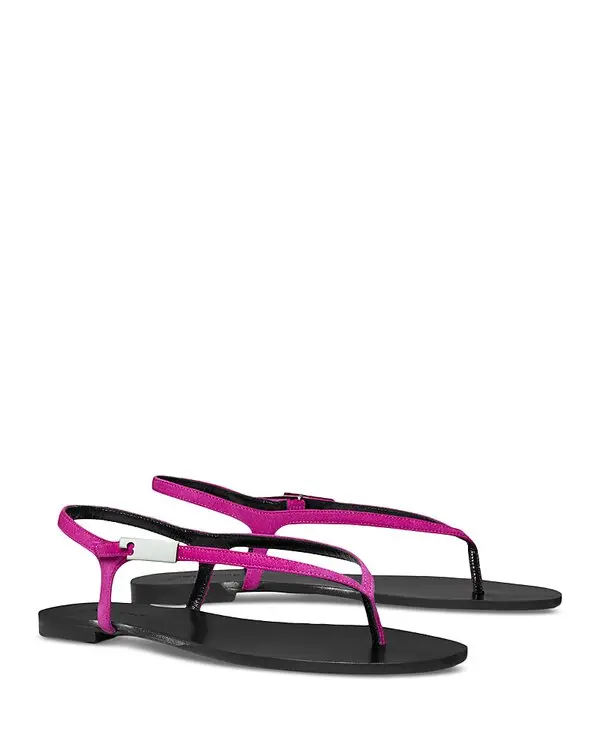 Tory Burch Gigi Thong Sandals - Fuschia Pink