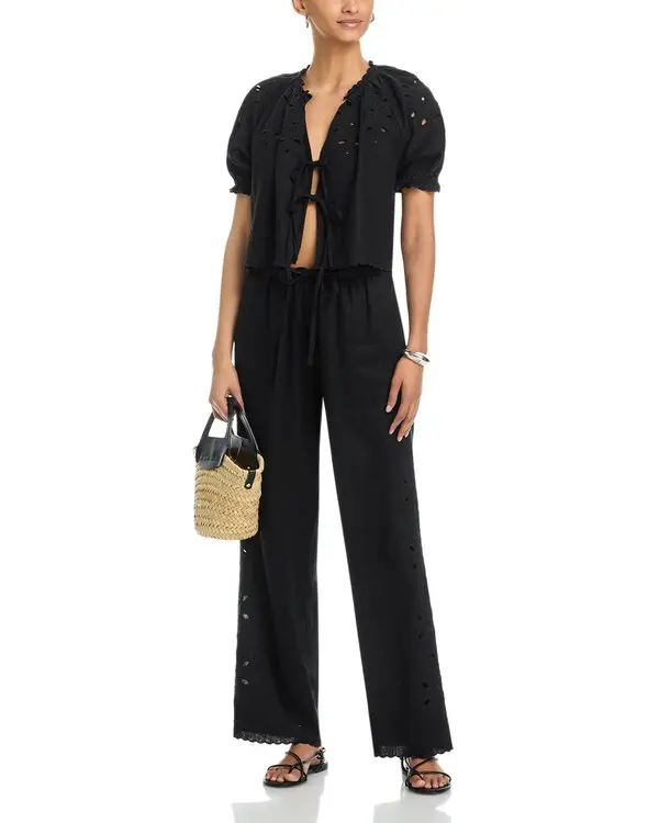 Rails Mirina Linen Pants - Black