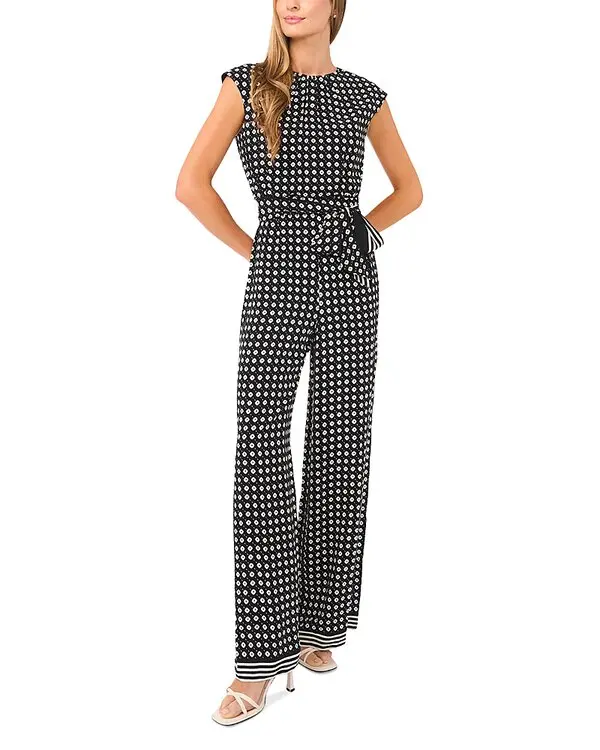 Ted Baker London Printed Jumpsuit - Rich Black
