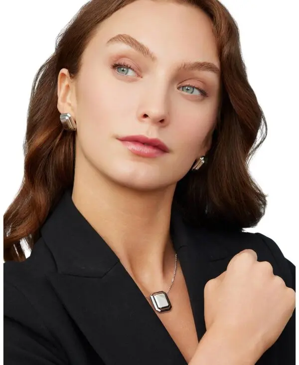 ORADINA Sterling Cufflink Stud Earrings