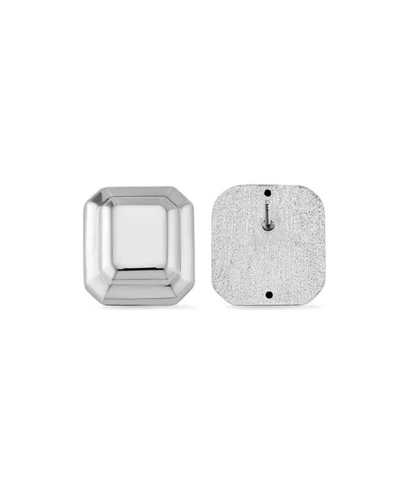 ORADINA Sterling Cufflink Stud Earrings