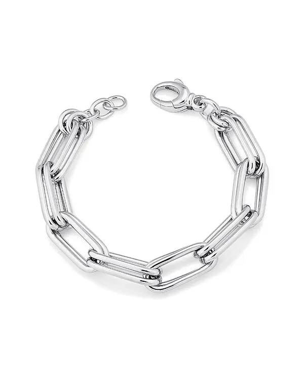 ORADINA Sterling Double It Paperclip Chain Bracelet - Silver