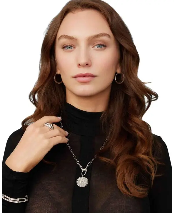ORADINA Sterling Double It Paperclip Chain Bracelet - Silver