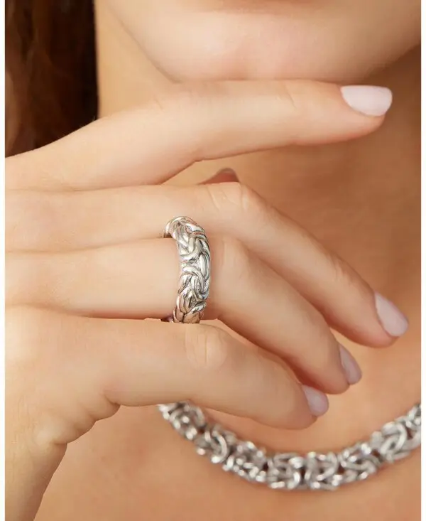 ORADINA Sterling Byzantine Ring