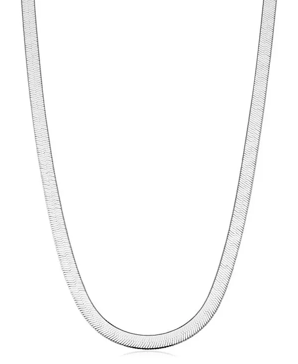ORADINA Mirage Herringbone Necklace - Silver