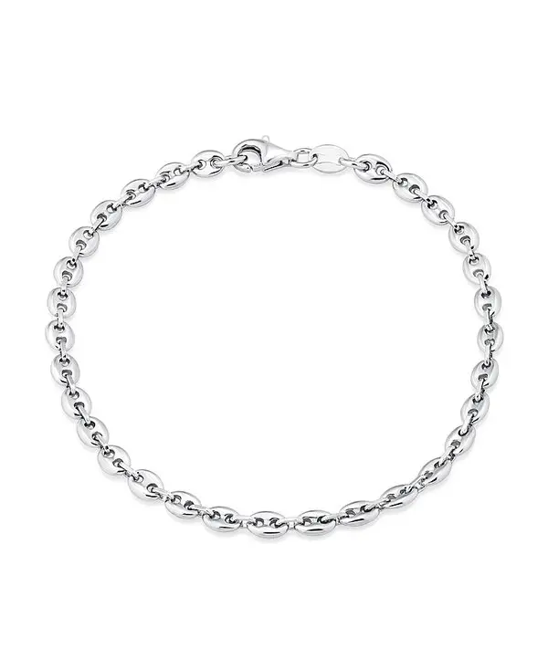 ORADINA Petite Mariner Link Chain Bracelet - Silver