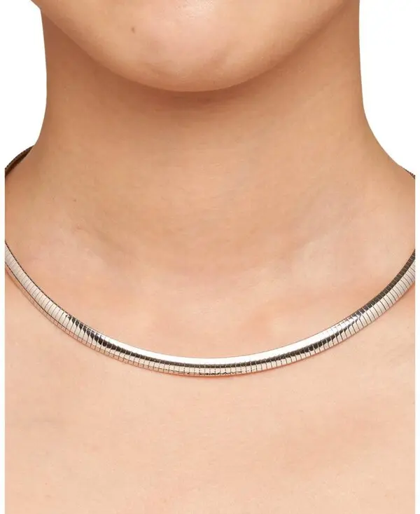 ORADINA Sterling Omega Necklace - Silver