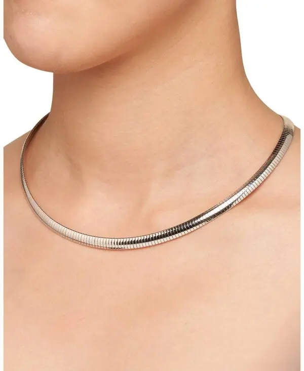 ORADINA Sterling Omega Necklace - Silver