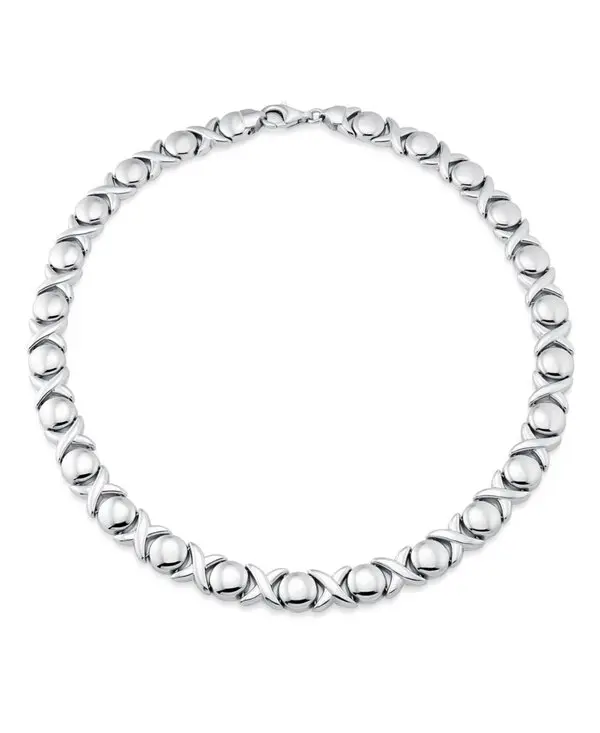 ORADINA Sterling X-o Necklace
