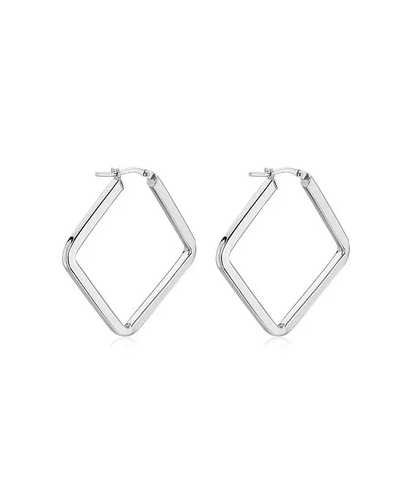 ORADINA Sterling Quad Hoop Earrings - Silver