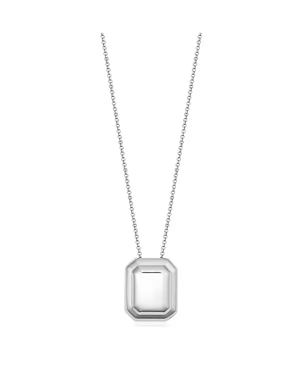 ORADINA Sterling Cufflink Pendant Necklace - Silver