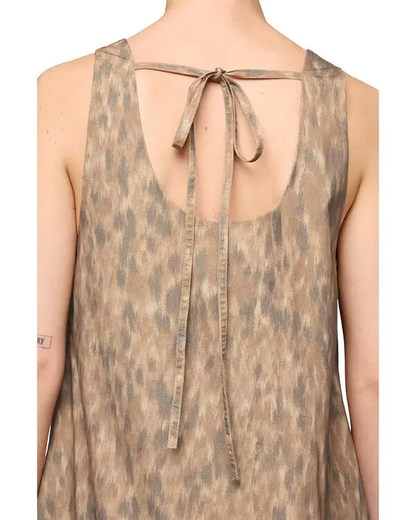 GANNI Printed Mini Dress - Burro