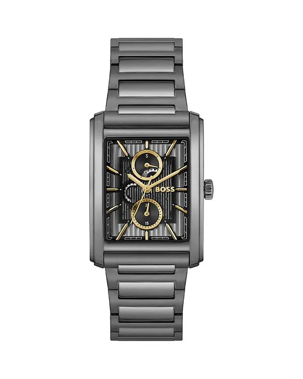 Hugo Boss Principle Rectangular Dress Watch, 30.5mm - Grey