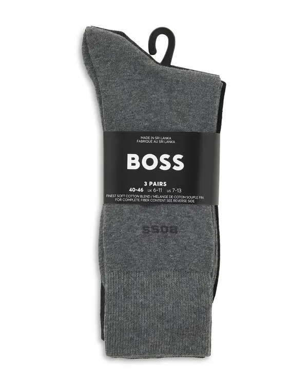 BOSS Crew Socks, Pack Of 3 - Open Misc