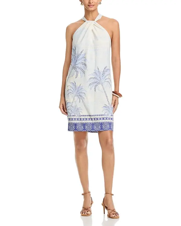 Tommy Bahama Palm Paradise Halter Dress - Coconut