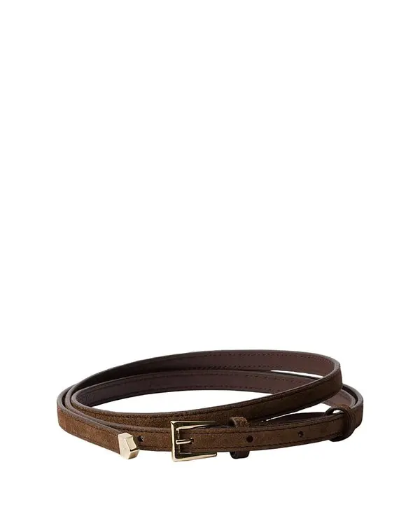 Prada Suede Belt - Brown