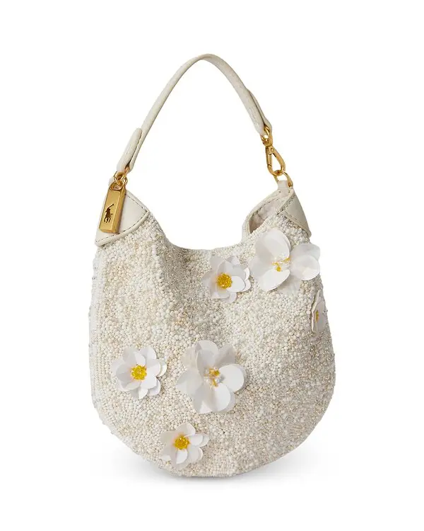 Polo Ralph Lauren Polo Id Floral Beaded Pouch - Frosting