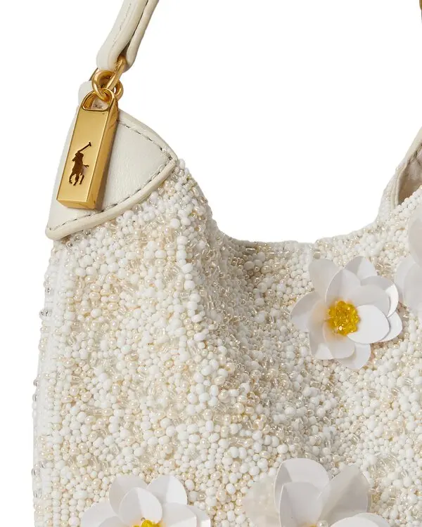 Polo Ralph Lauren Polo Id Floral Beaded Pouch - Frosting