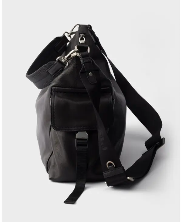 Prada Leather Shoulder Bag - Black