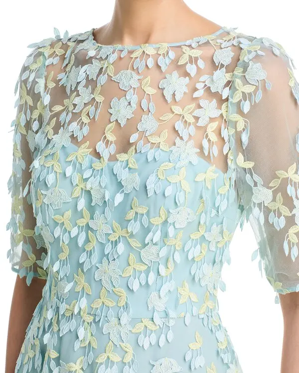 navy embroidered dress Hope & Ivy The Reine Navy Embroidered Maxi Dress – Experience Boutique main image 0