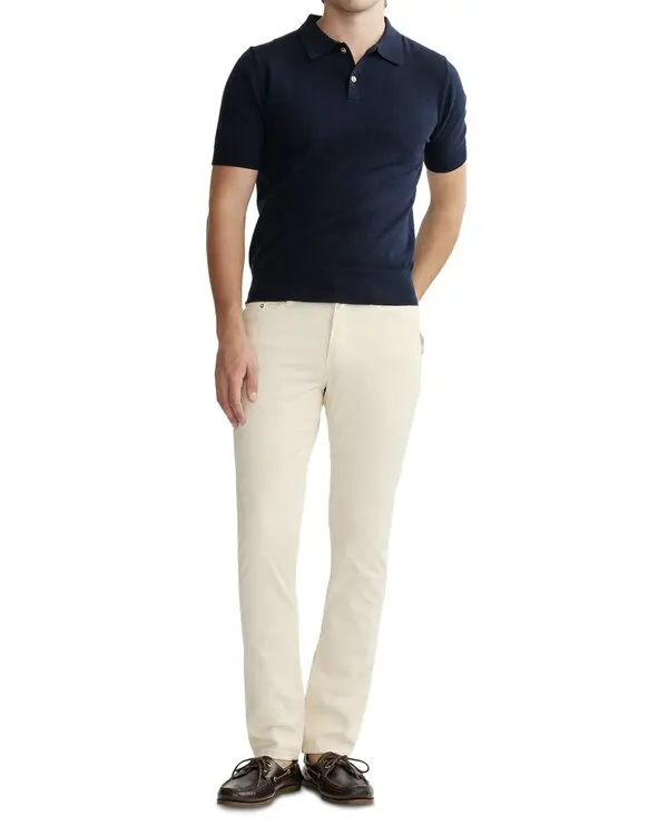 DL1961 Knit Short Sleeve Polo Shirt - Navy