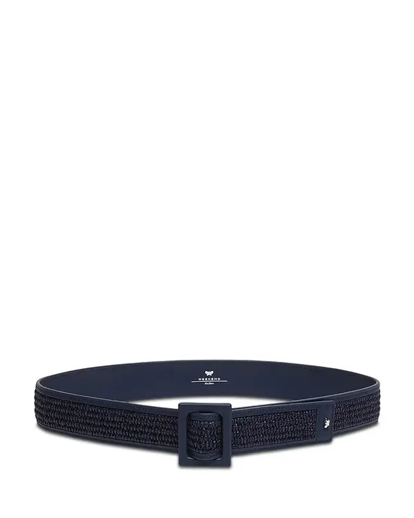 Max Mara Bocca Woven Belt - Ultramarine Blue