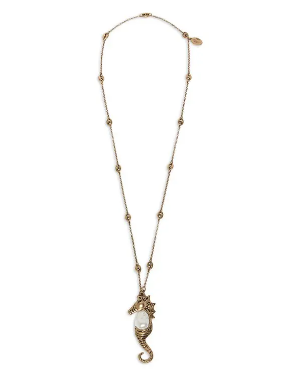 Max Mara Agiorno Seahorse Pendant Necklace - Gold