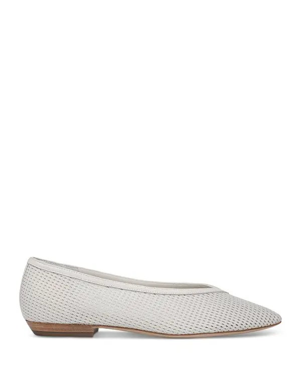 Veronica Beard Bancroft Mesh Flats - Ecru