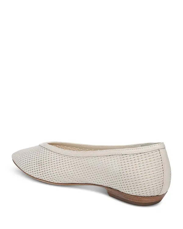 Veronica Beard Bancroft Mesh Flats - Ecru