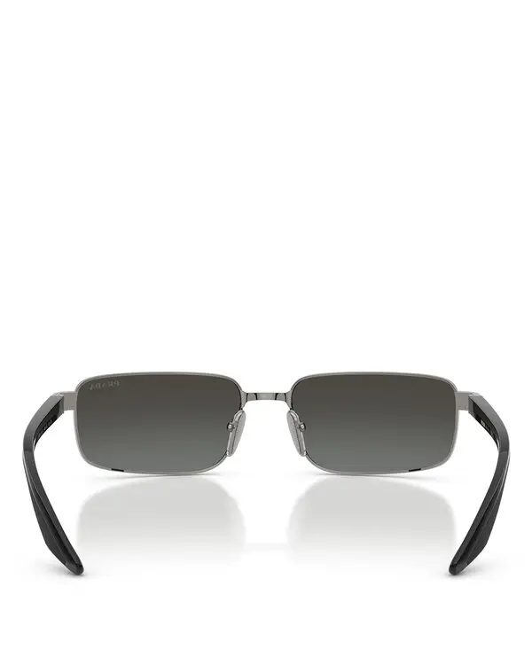 Prada Sport Linea Rossa Rectangular Sunglasses, 59mm - Grey Gradient