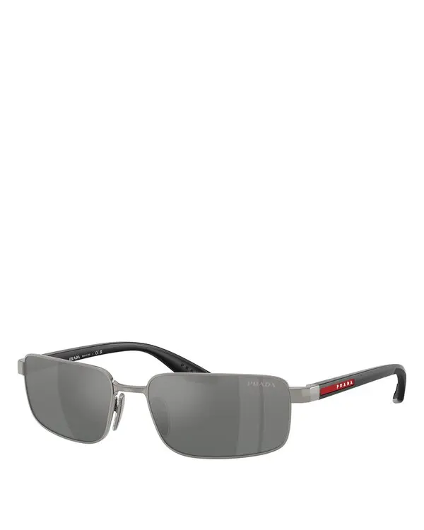 Prada Sport Linea Rossa Rectangular Sunglasses, 59mm - Grey Gradient