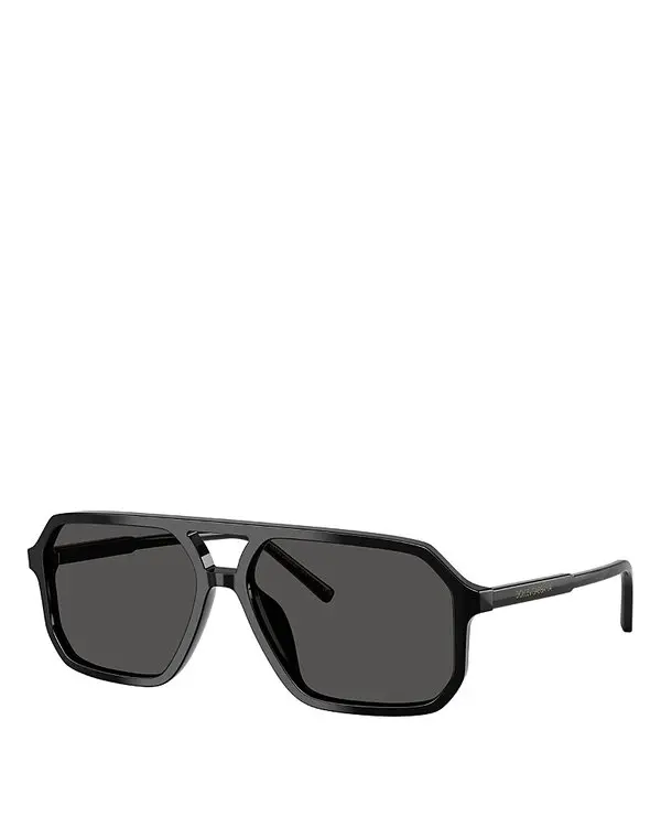 Dolce & Gabbana Aviator Sunglasses, 59mm - Black