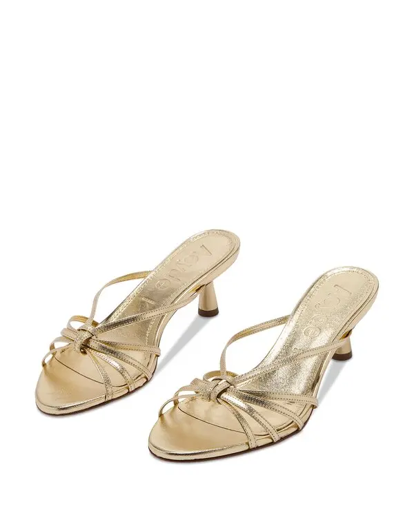 AeydĒ Abby Strappy Sandals - Gold