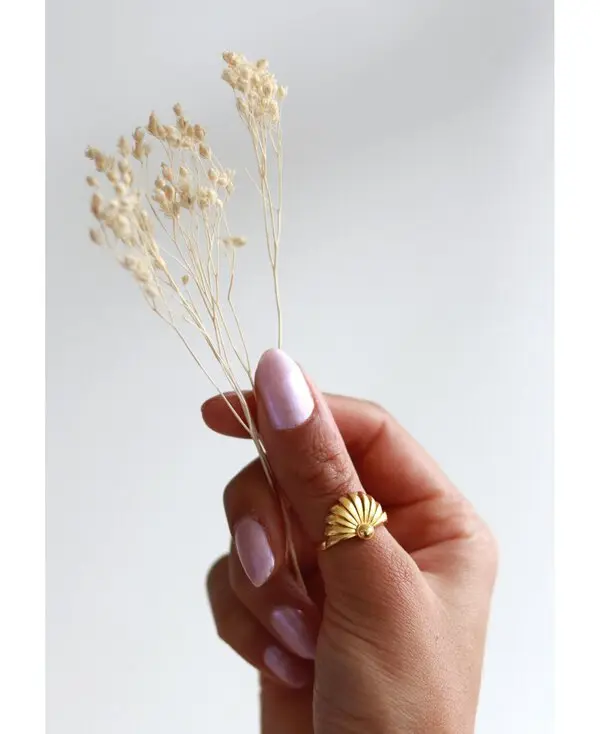 OTTOMAN HANDS Chantal Plated Stacking Ring
