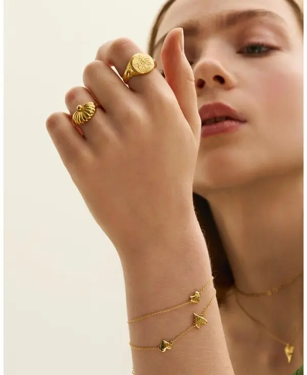OTTOMAN HANDS Chantal Plated Stacking Ring