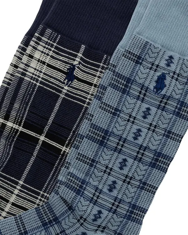 Polo Ralph Lauren Plaid Crew Socks Pack