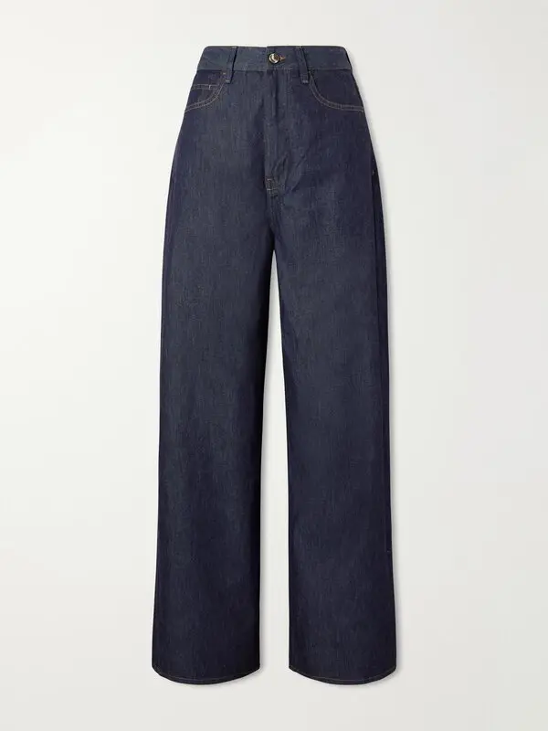Ossou Slick Wide-leg Jeans