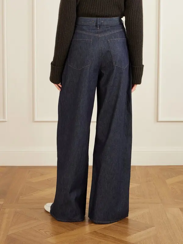 Ossou Slick Wide-leg Jeans