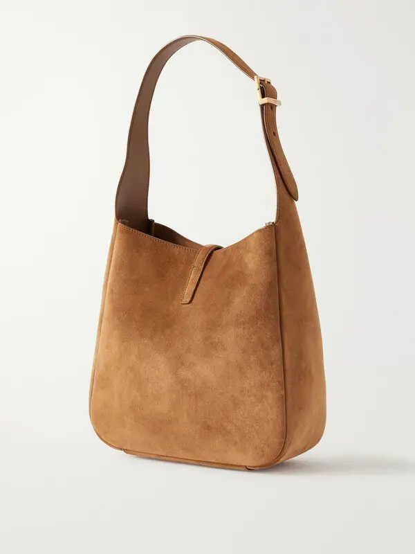 Saint Laurent Le 5 À 7 Supple Large Suede Bag - Orange