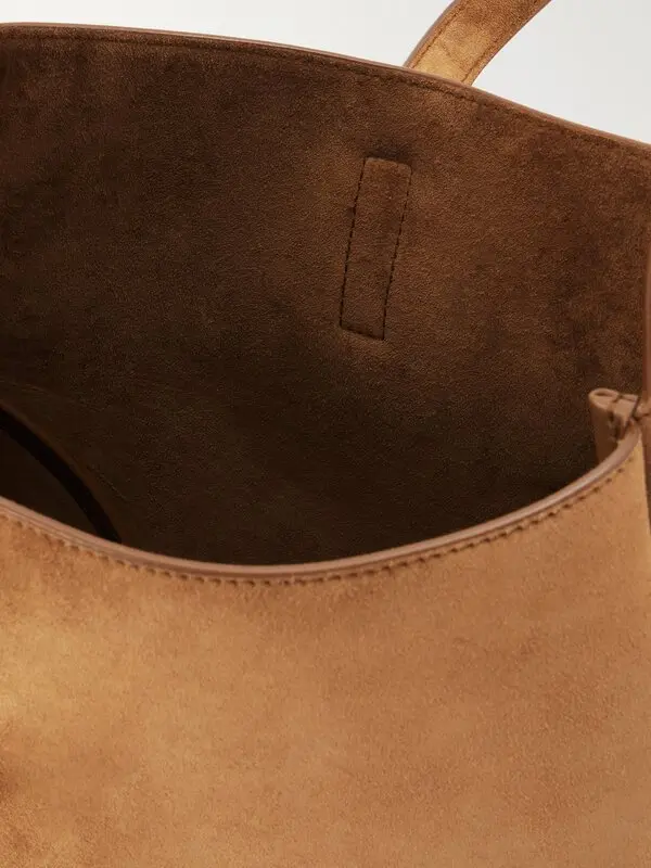 Saint Laurent Le 5 À 7 Supple Large Suede Bag - Orange