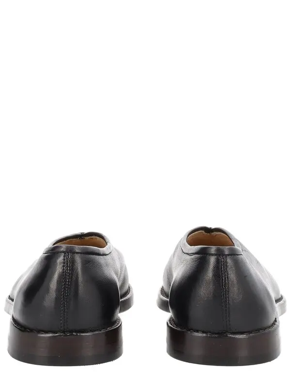LEMAIRE Flat Piped Slippers - Black