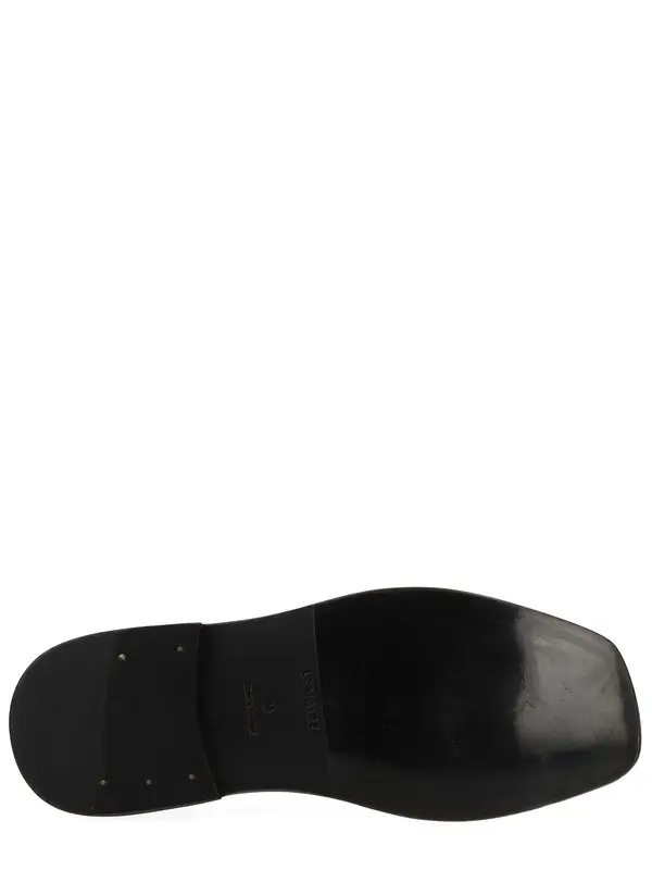LEMAIRE Flat Piped Slippers - Black