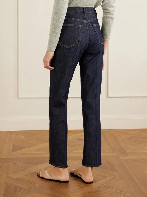 Auralee High-rise Straight-leg Jeans