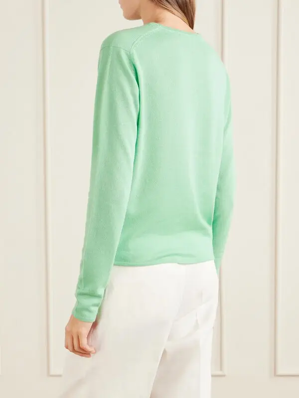 Auralee Cashmere And Silk-blend Crewneck Sweater