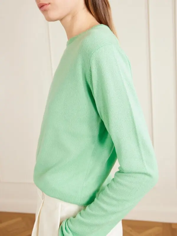 Auralee Cashmere And Silk-blend Crewneck Sweater