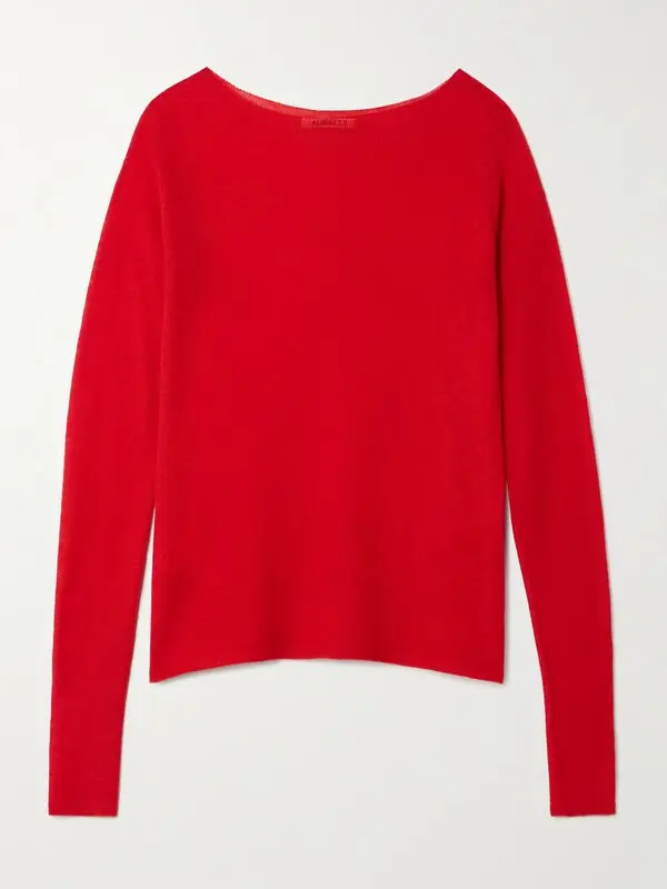 Auralee Cashmere Sweater - Red