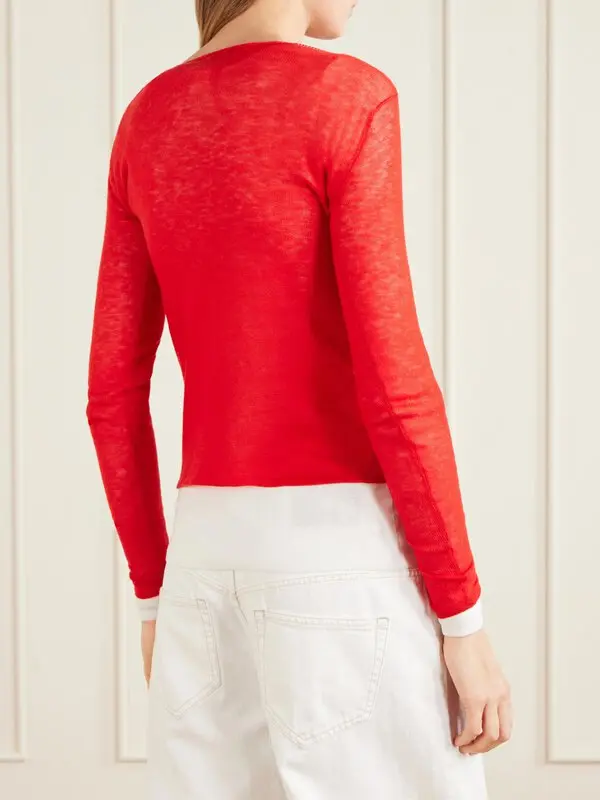 Auralee Cashmere Sweater - Red