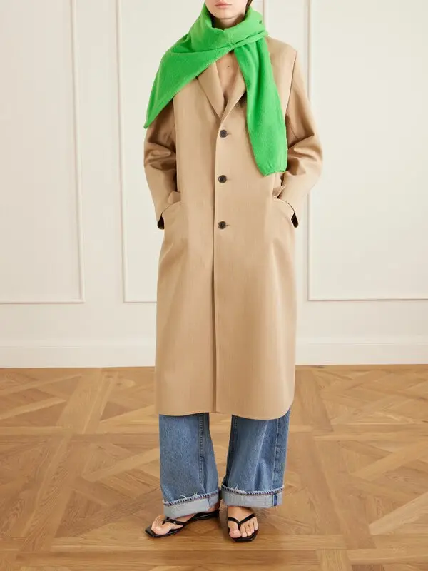 Auralee Wool-blend Gabardine Overcoat