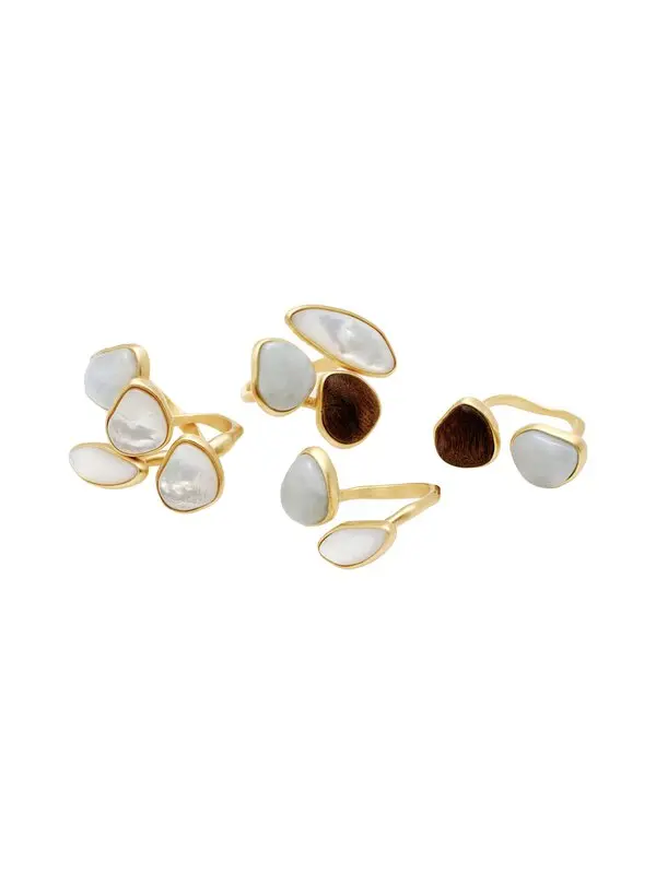 Cult Gaia Ina Ring Set - Multicolour