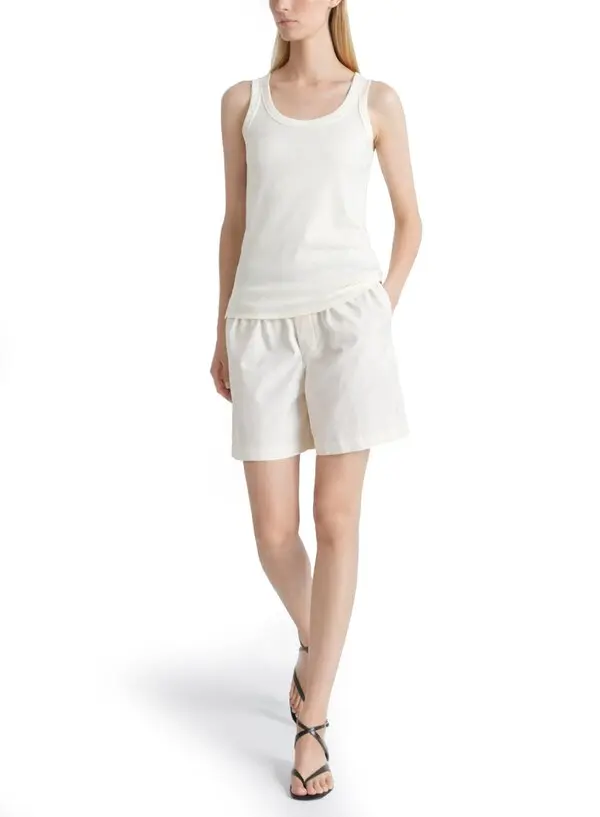 LEMAIRE Cotton Tank Top - Ivory